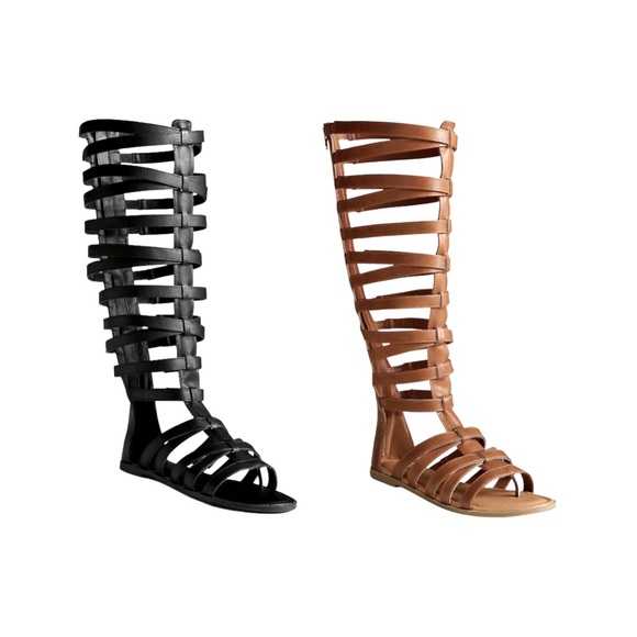torrid | Shoes | 2 Pairs Brown Black Tall Gladiators | Poshmark
